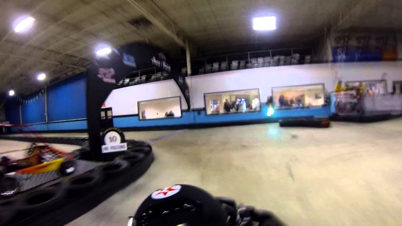 Racing at Maine Indoor Karting - YouTube