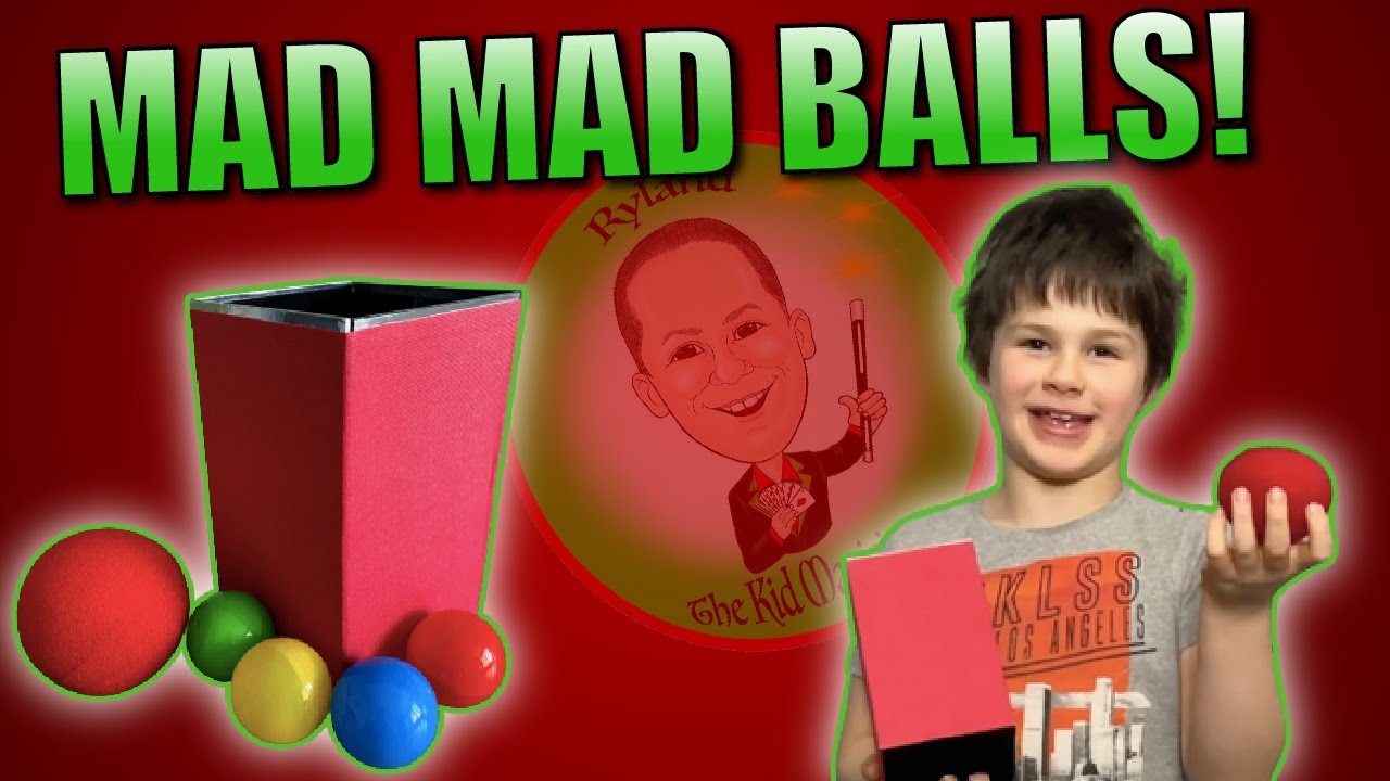 Mad Mad Balls! | Fun Magic With Ryland The Kid Magician! - YouTube