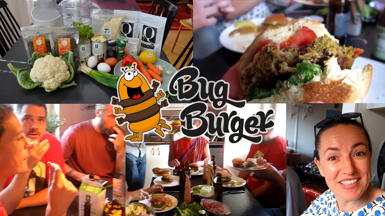 Bug Burger makes a Bugburger: Episode 3 - The cricket powder burger ...