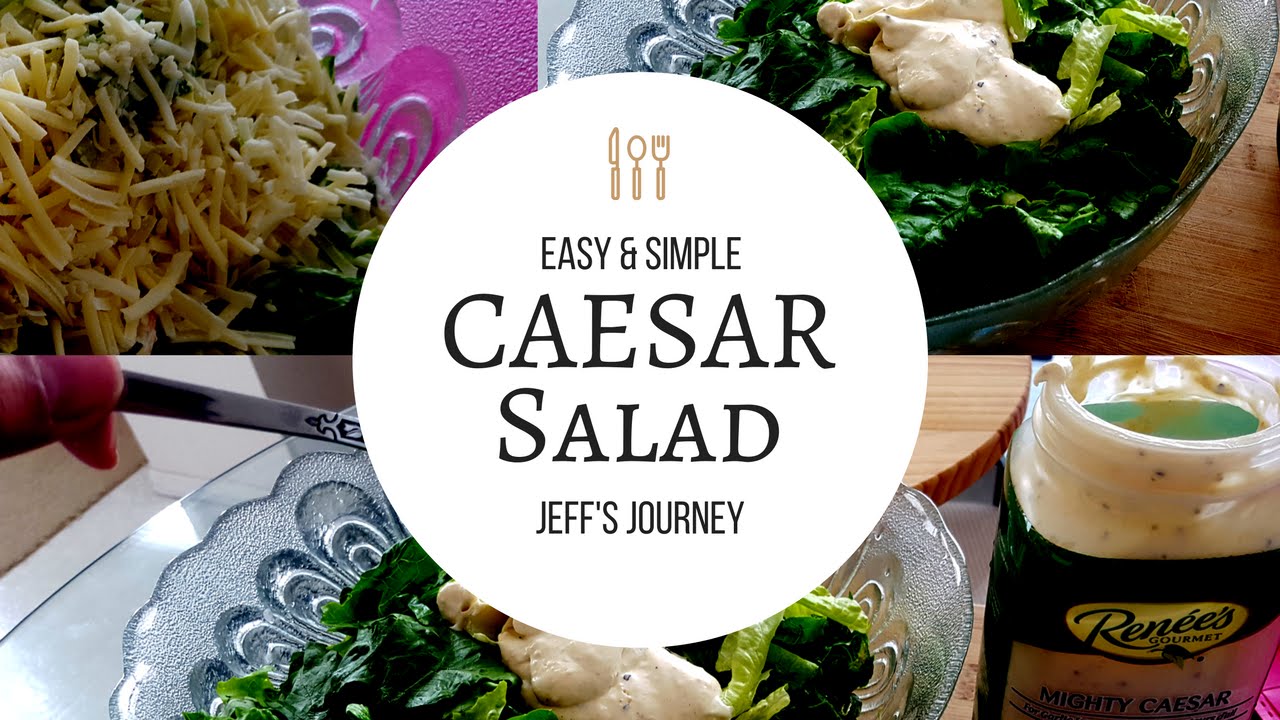90 SEC MIGHTY CAESAR SALAD RECIPE - YouTube