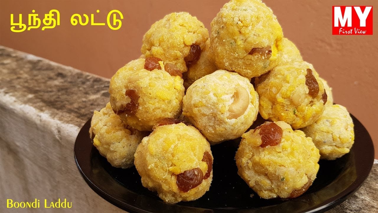 பூந்தி லட்டு | Laddu Recipe in Tamil | Boondi Ladoo | Festival Sweet ...