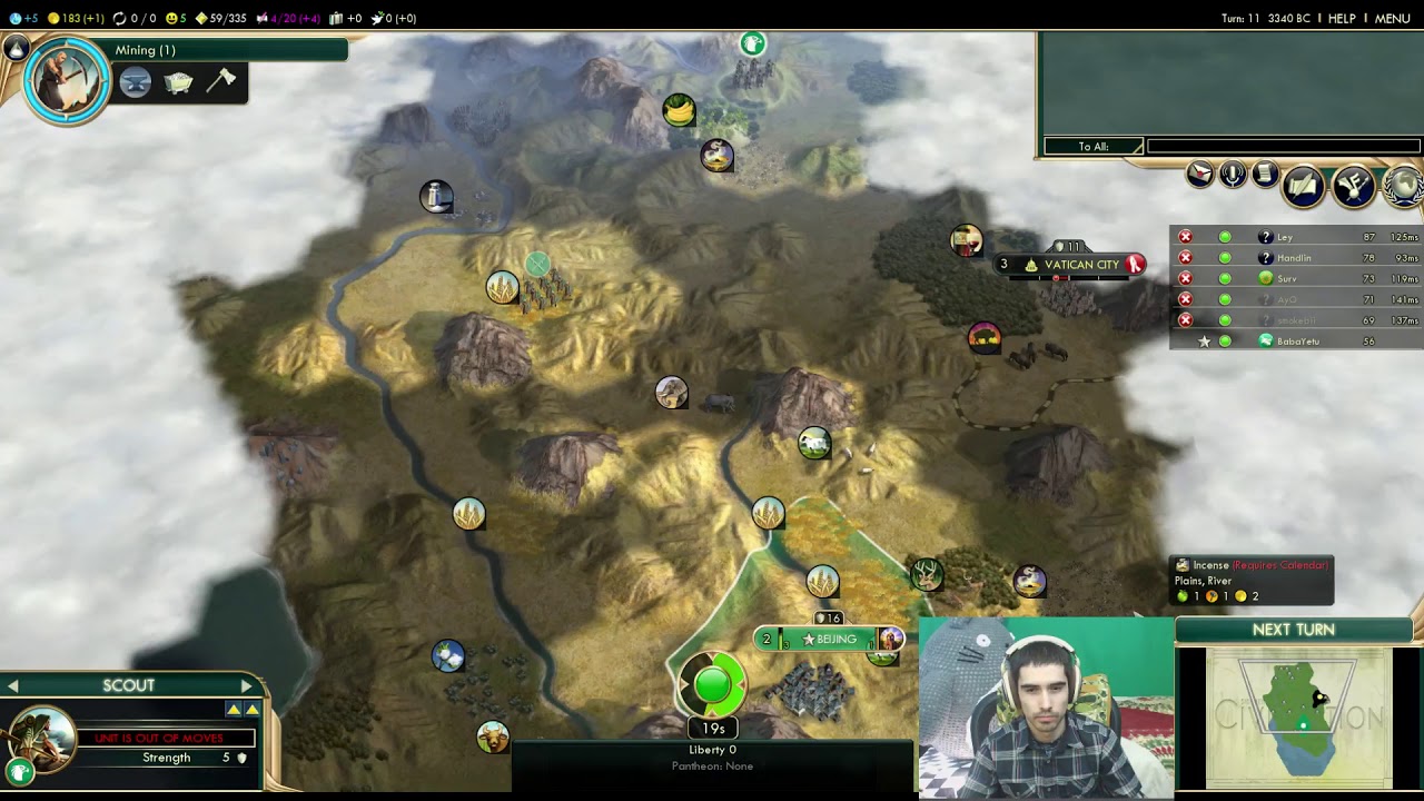 Civ 5 Game 39: China 1 - YouTube