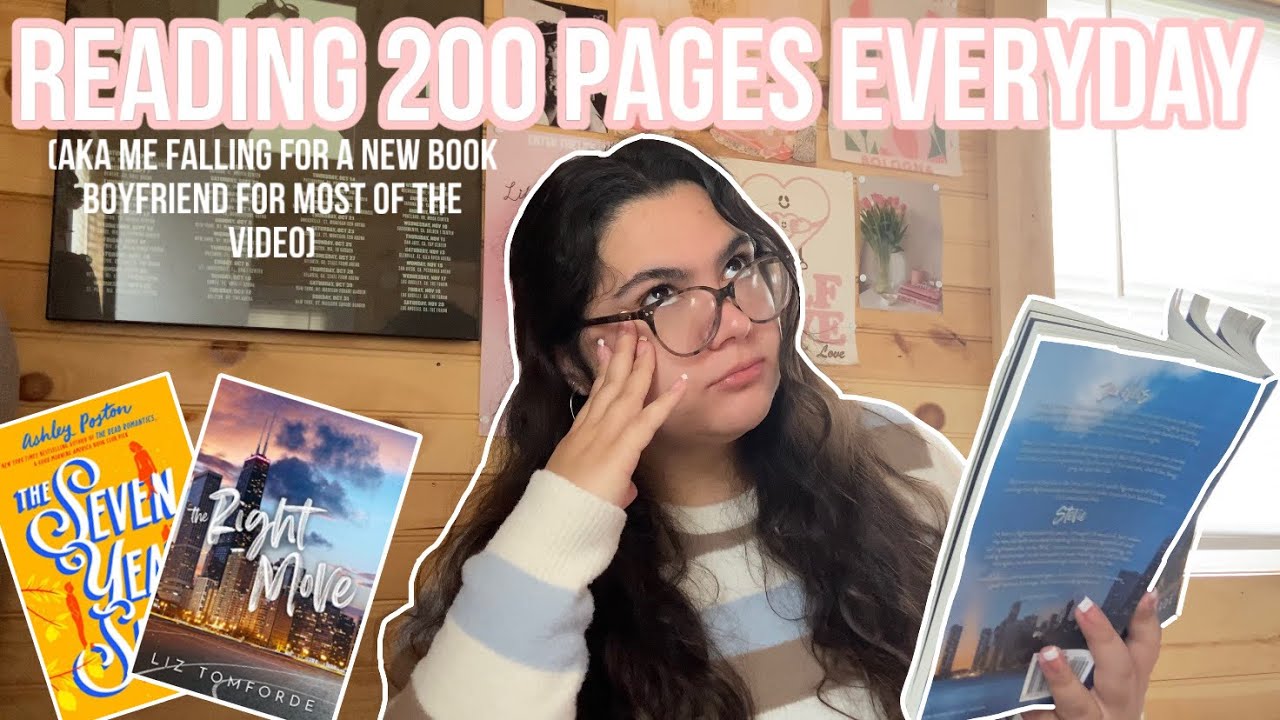 I read 200 pages everyday for a week 📖| *spoiler free reading vlog ...