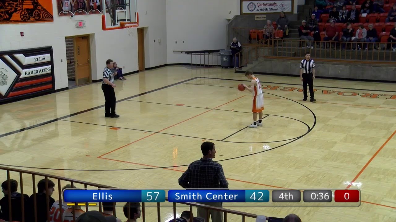 Smith Center Redmen Vs Ellis Railroaders Basketball - YouTube