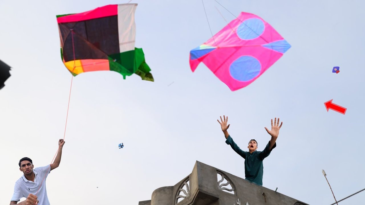 Kite Flying And Cutting Challenge Nasir Vs Abubakar - YouTube