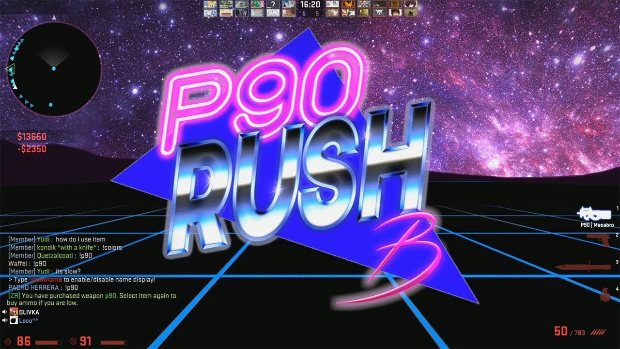 CS:GO - P90 RUSH B MANITO! - Zombie Escape Mod - ze_RUSH_B_v1 - YouTube