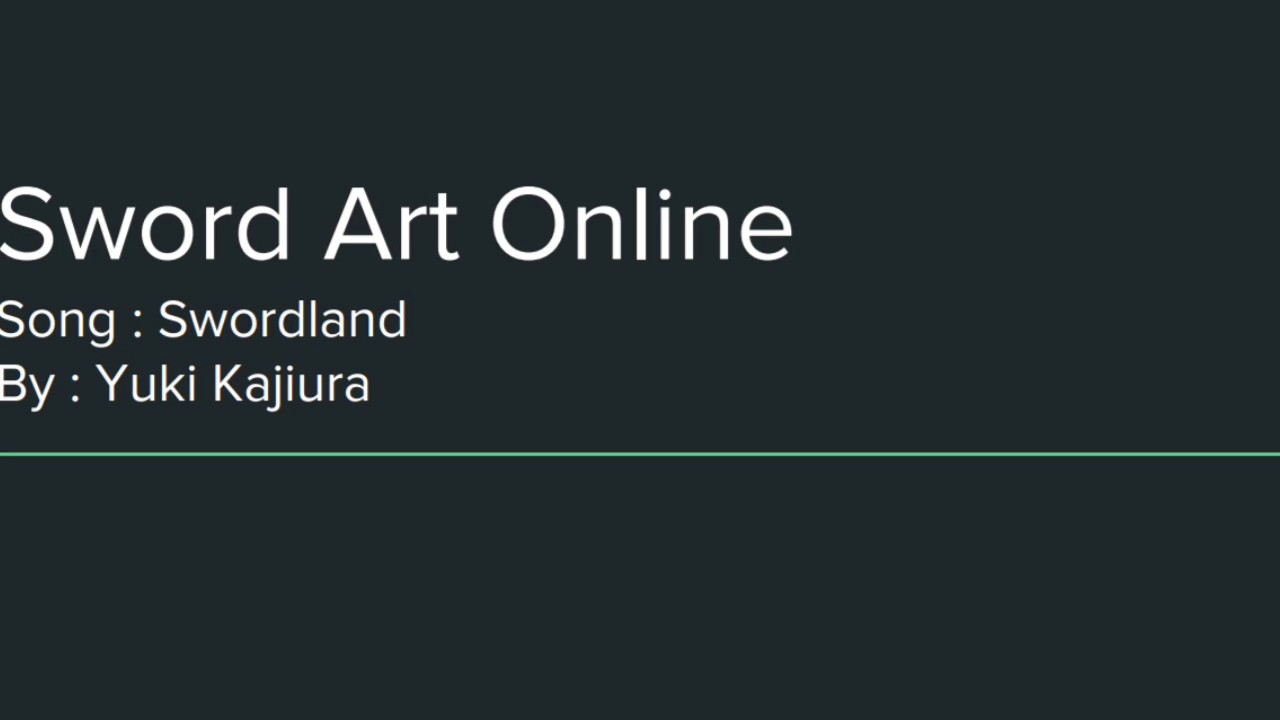 Sword Land - SAO - YouTube