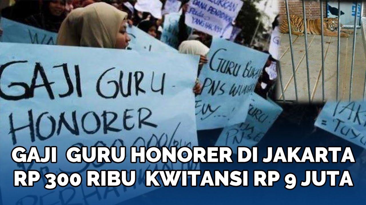 MIRIS Nasib Guru Honorer di Jakarta Terima Gaji Rp 300 Ribu Per Bulan ...