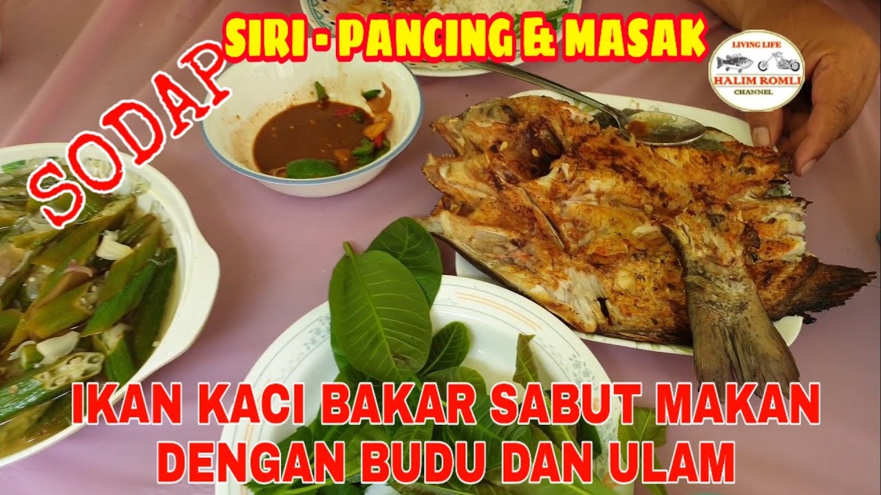 SIRI - PANCING & MASAK | IKAN KACI KOLAM GP DIBAKAR PAKAI SABUT| Ulam ...