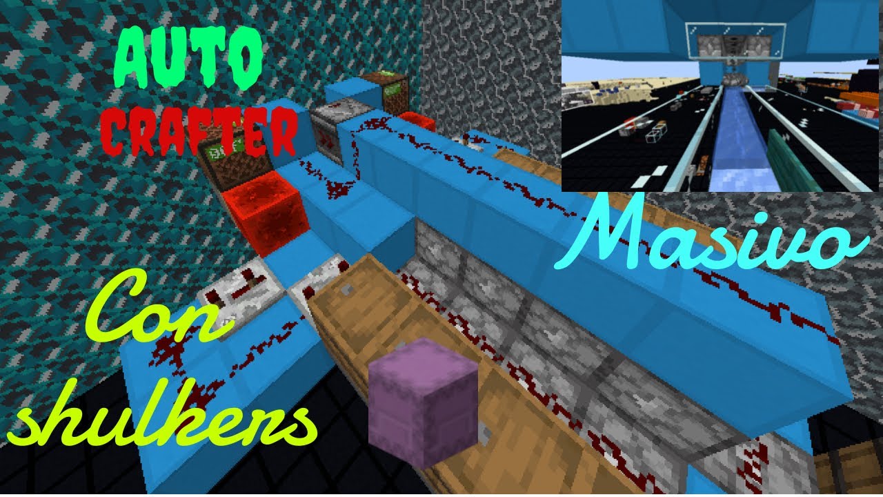 Autocrafter masivo con SHULKERS -fácil y super productivo- VANILLA ...