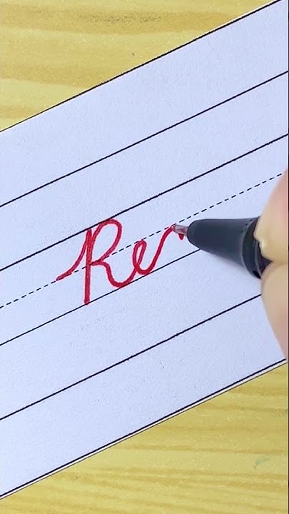 Red - How to write English cursive writing | cursive handwriting ...