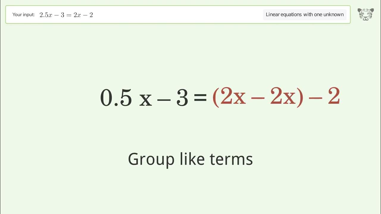 linear-equation-with-one-unknown-solve-2-5x-3-2x-2-step-by-step