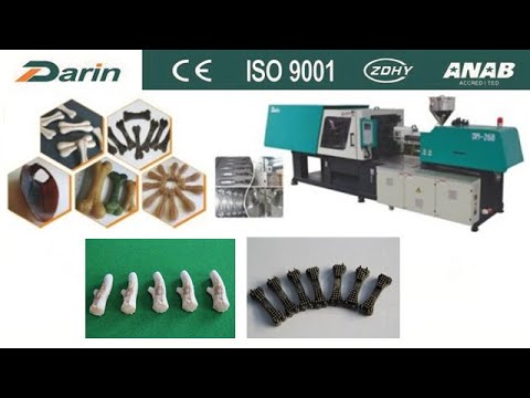Brush Treats Snacks Injection molding machine - YouTube