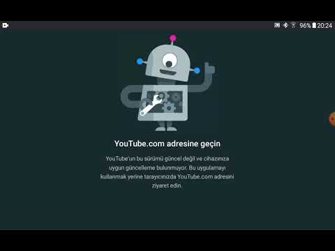 youtube' u eski sürüm olduğu için açılmayana benden çözüm.(işe yaramazsa benim suçum yok😐)
