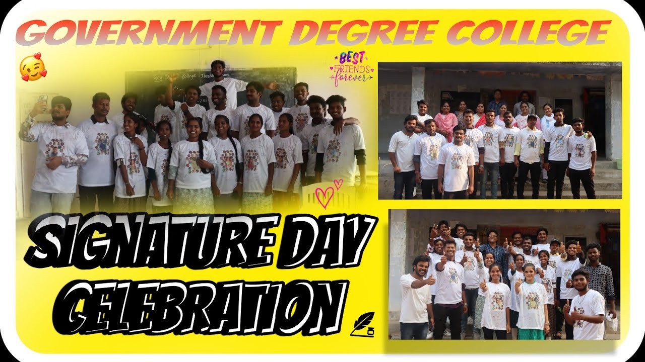 Signature Day Celebration 🎉 my College | Unforgettable Moments!" - YouTube