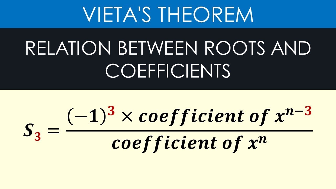 Vieta's Theorem - YouTube