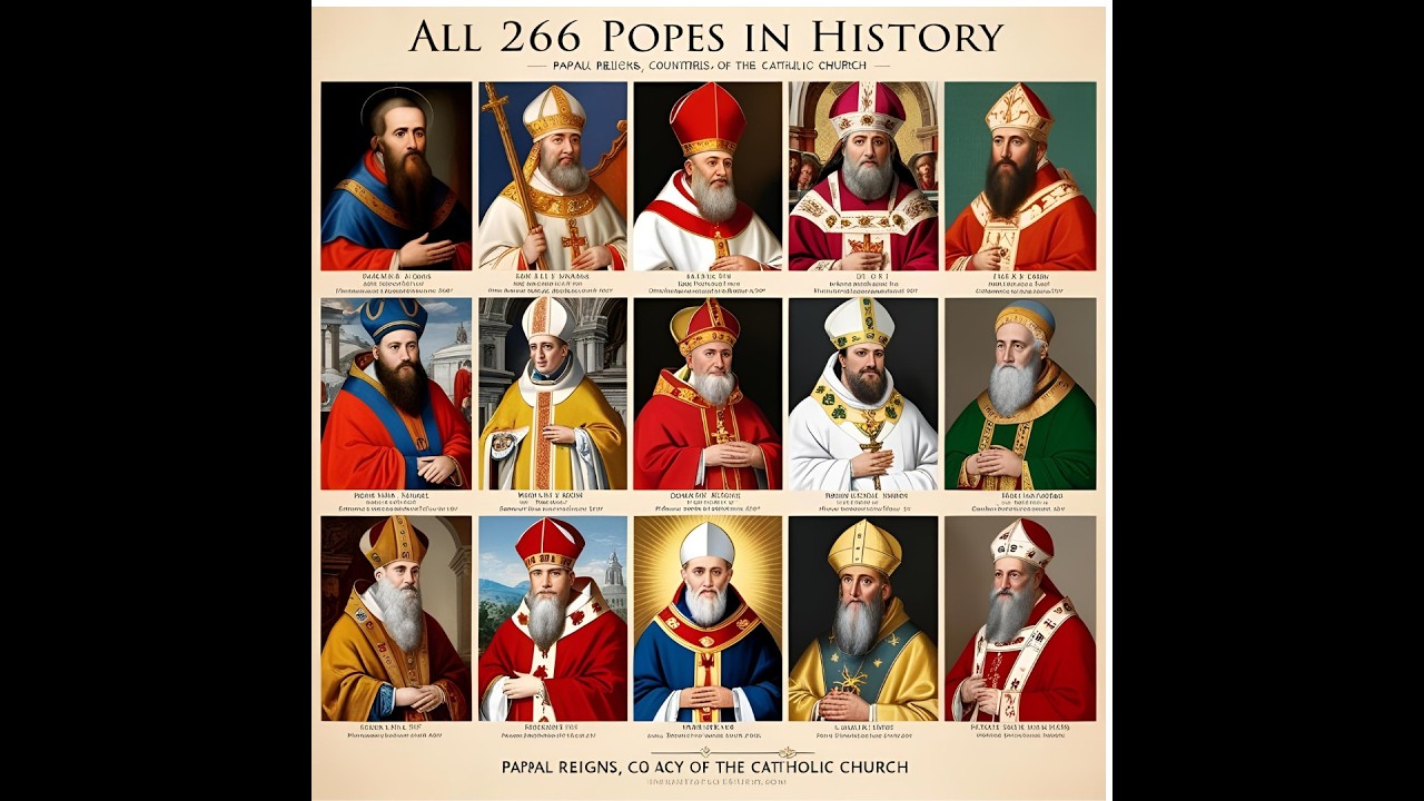 🧑‍🦳 All 266 Popes in History 📜 | Papal Reigns, Countries & Legacy of ...