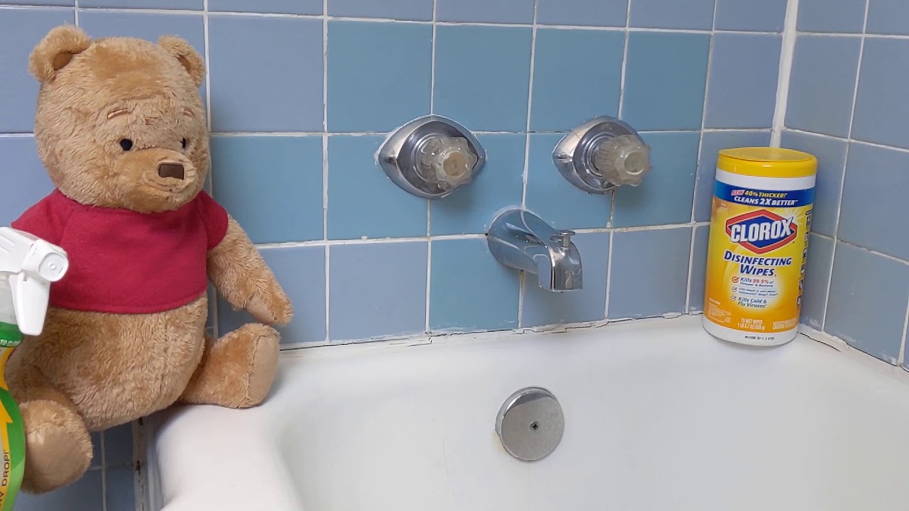 Pooh cleaning with extra bleach - YouTube