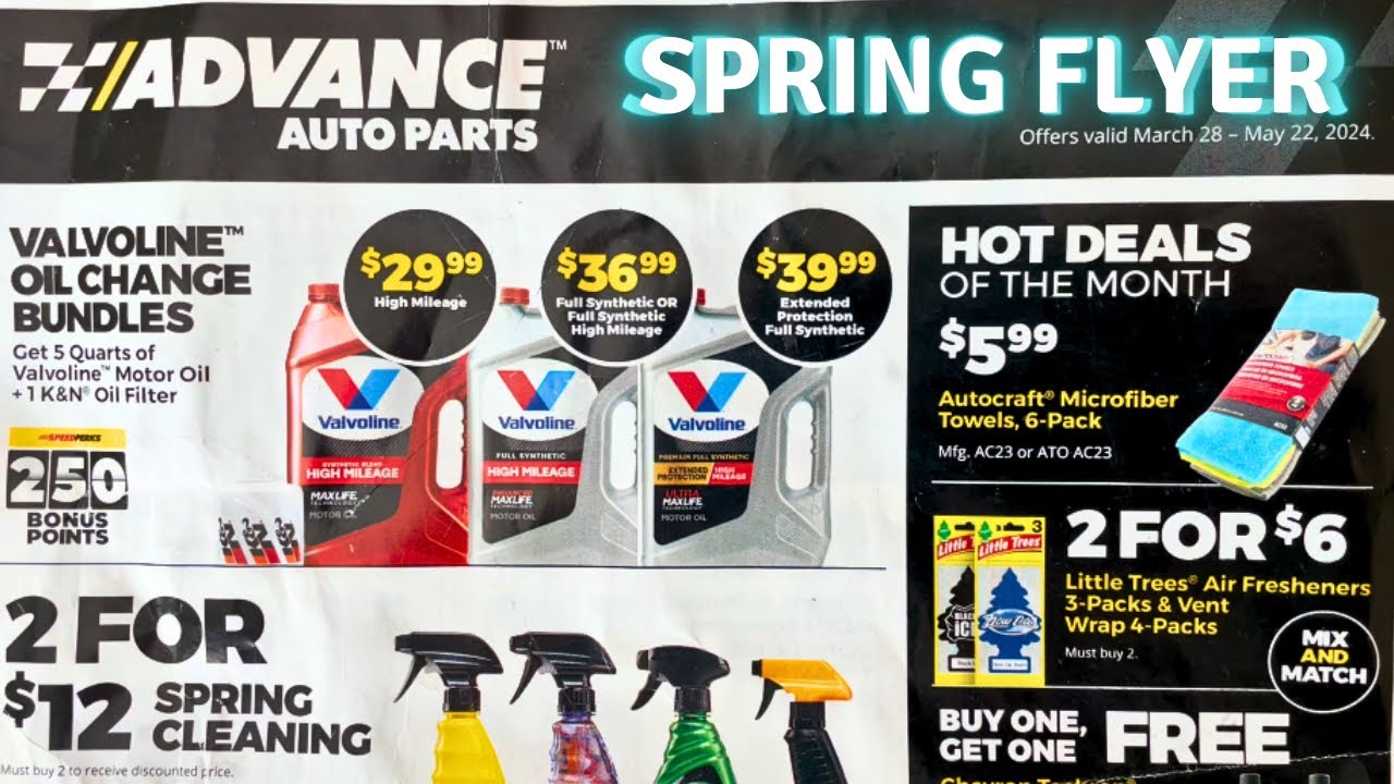 Advance Auto Parts Sales Flyer & 20% Off Savings Codeword - YouTube