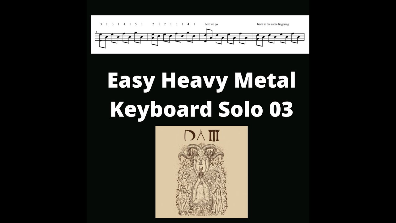 Easy Heavy Metal Keyboard Solo 03 - YouTube