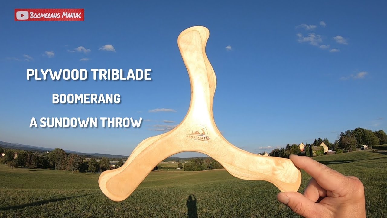 A triblade #boomerang 🪃 sundown throw 😎 - YouTube