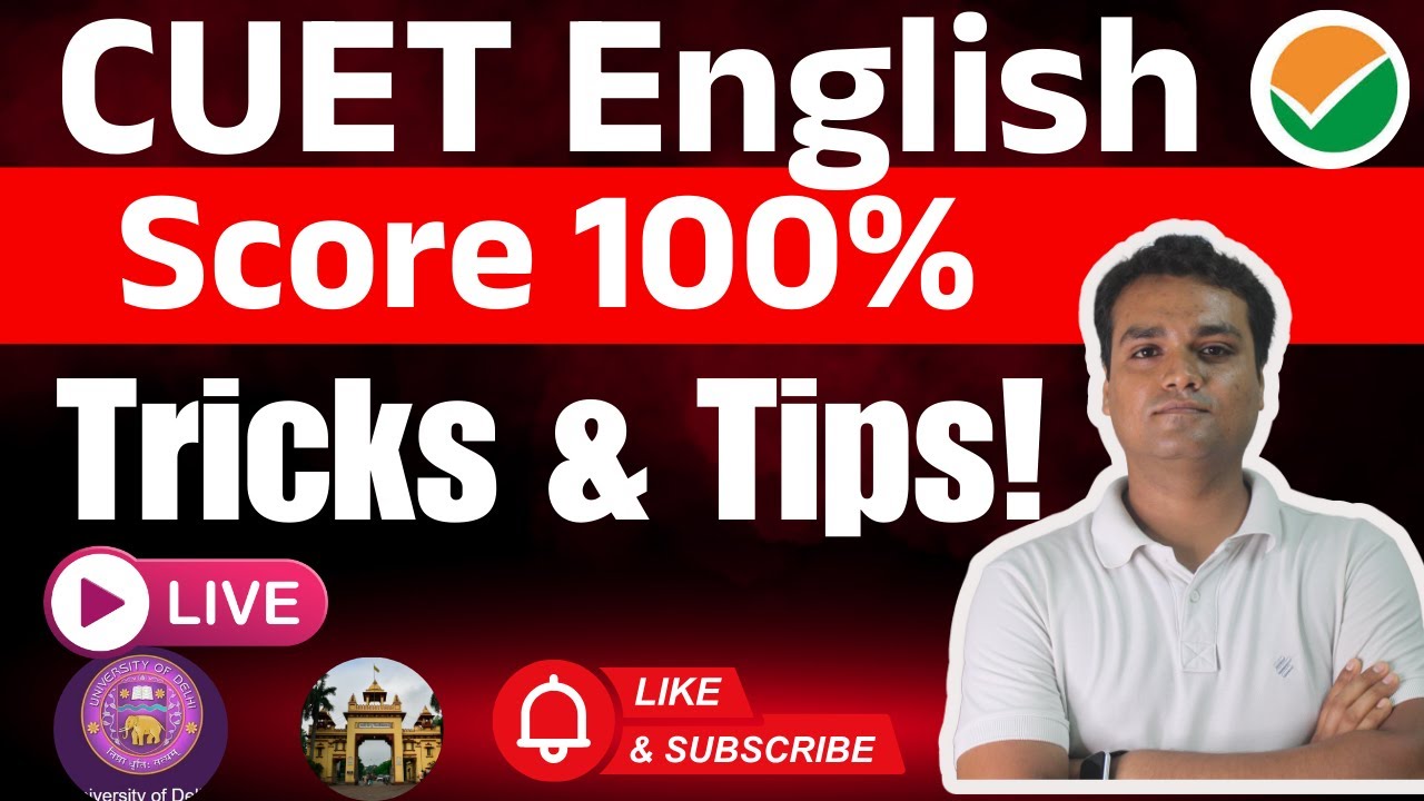 CUET 2025 English: Grammar, Vocabulary & Reading Masterclass - YouTube