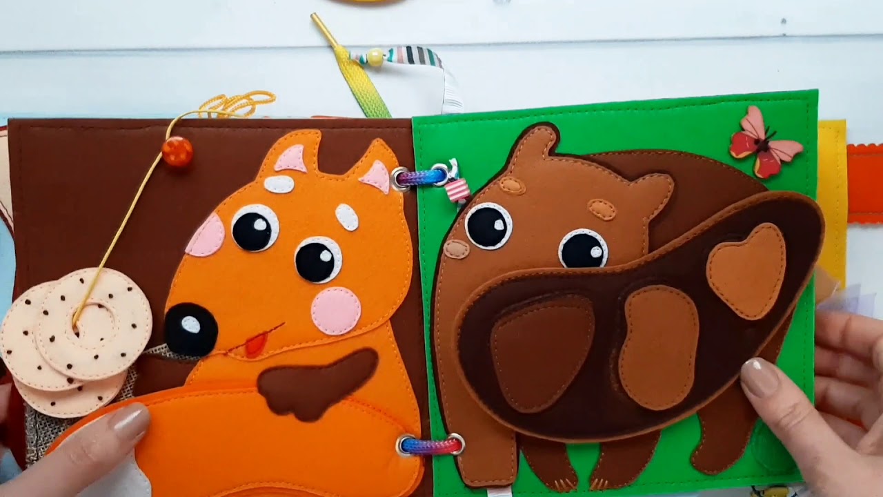 Animals Quiet book pattern - YouTube