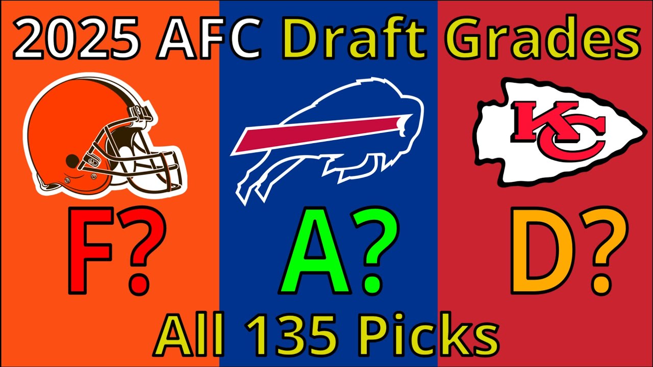 Grading EVERY PICK of the 2025 NFL Draft Team by Team - AFC Edition ...