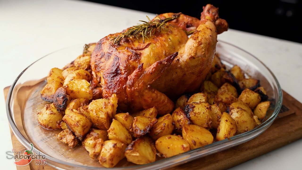 Pollo Rostizado a la Mostaza y Habanero - "El Saborcito Rojo" - YouTube