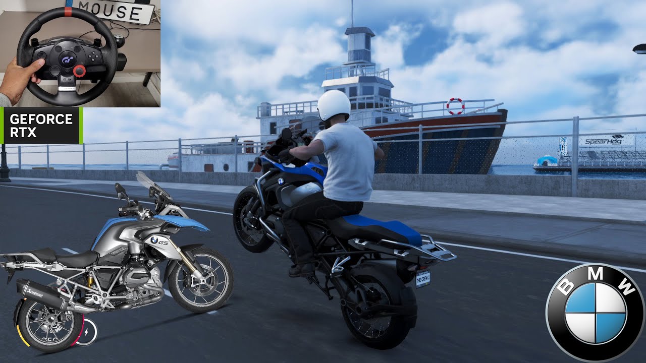 BMW R1200 GS The Best Motorcycle | The Crew 2 | Gameplay Logitech - YouTube