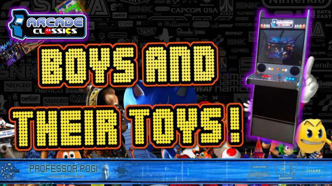 BOYS AND THEIR TOYS - My MAME Arcade cabinet - YouTube