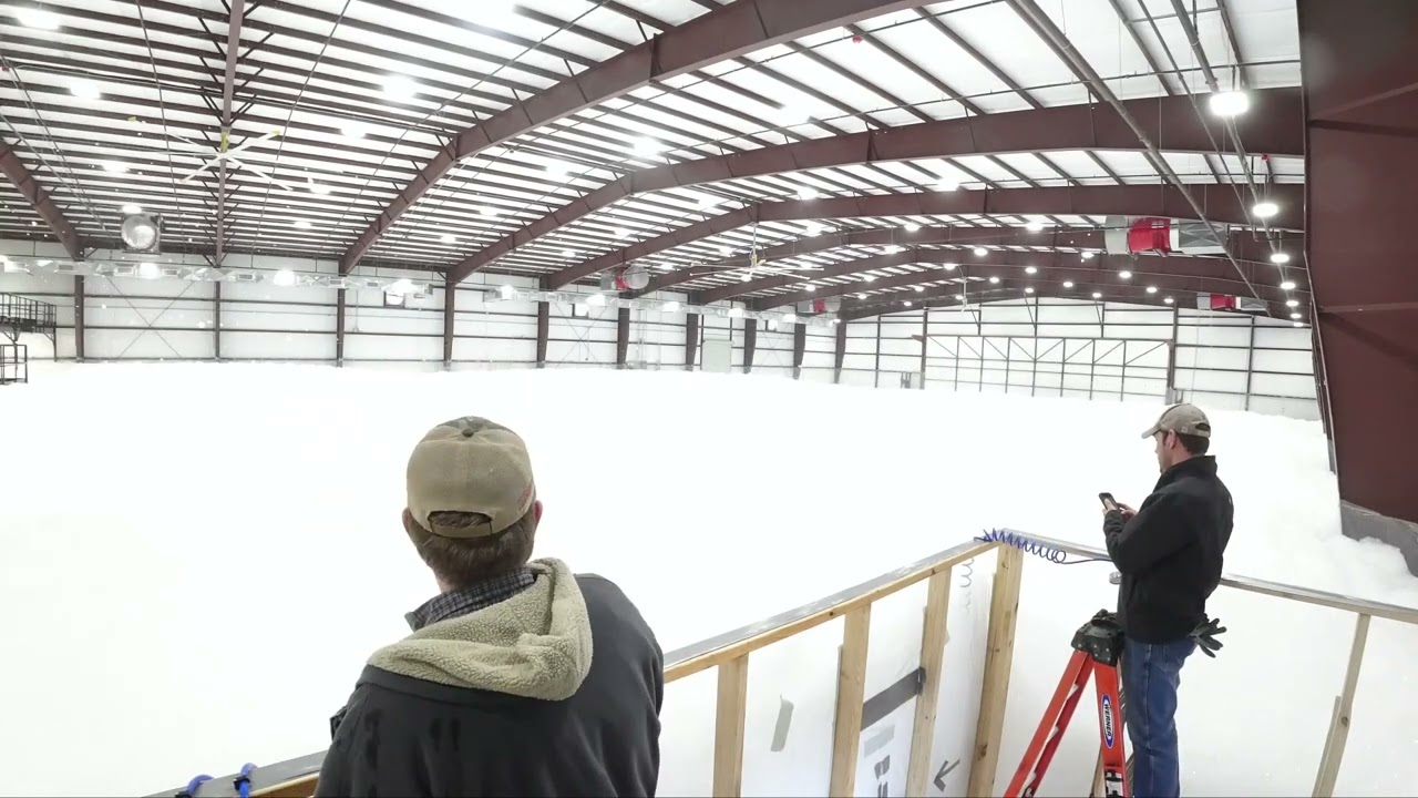 Hangar foam deluge fire protection system test-CHECK! - YouTube