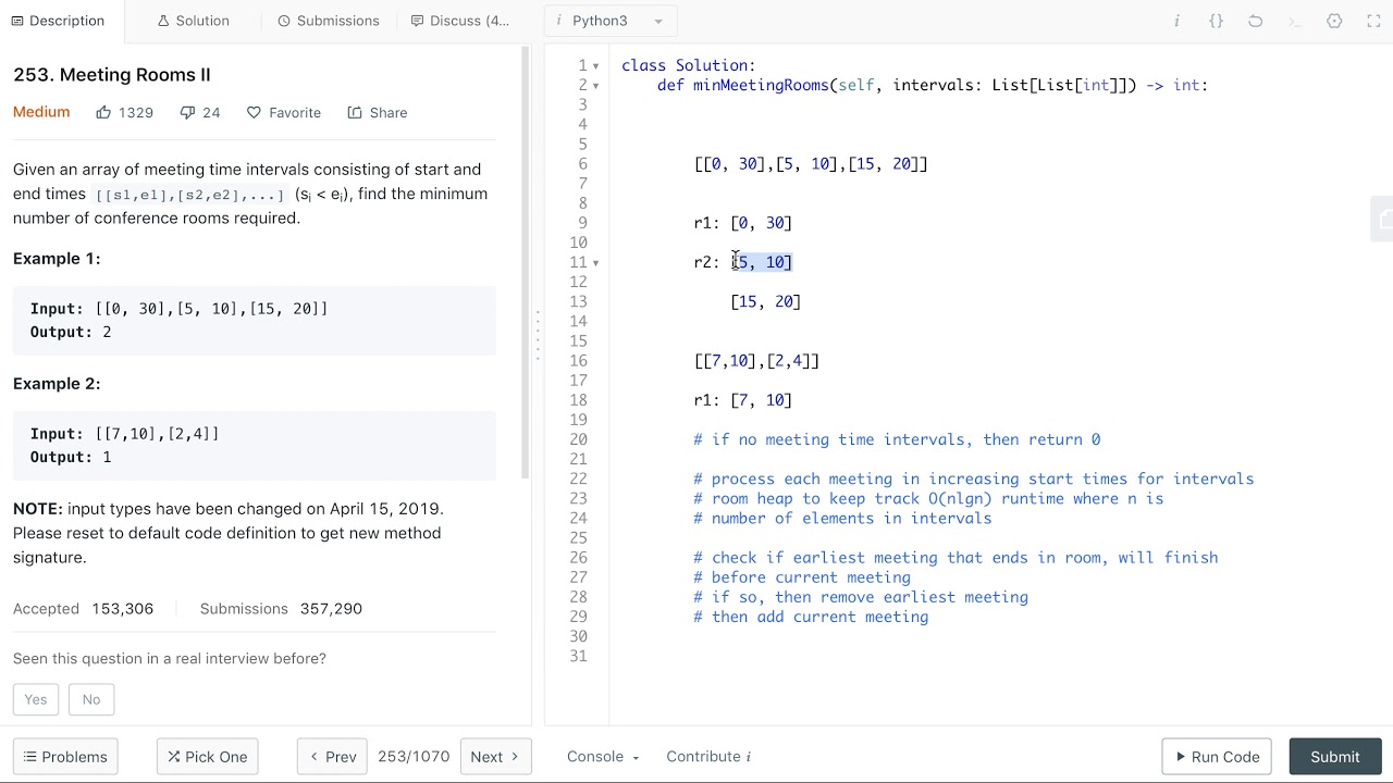 Facebook Coding Interview Question Meeting Rooms Ii Youtube
