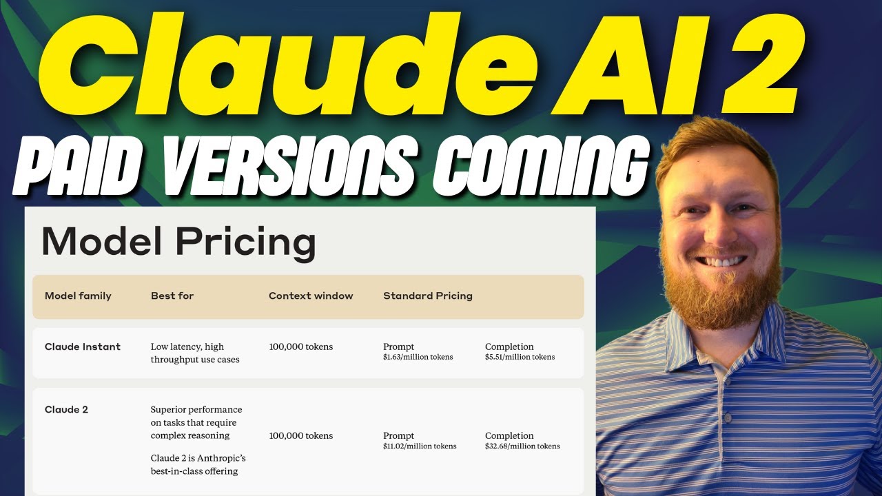 Claude 2 Overview: Claude is Not Free Forever (Paid Versions Now) - YouTube