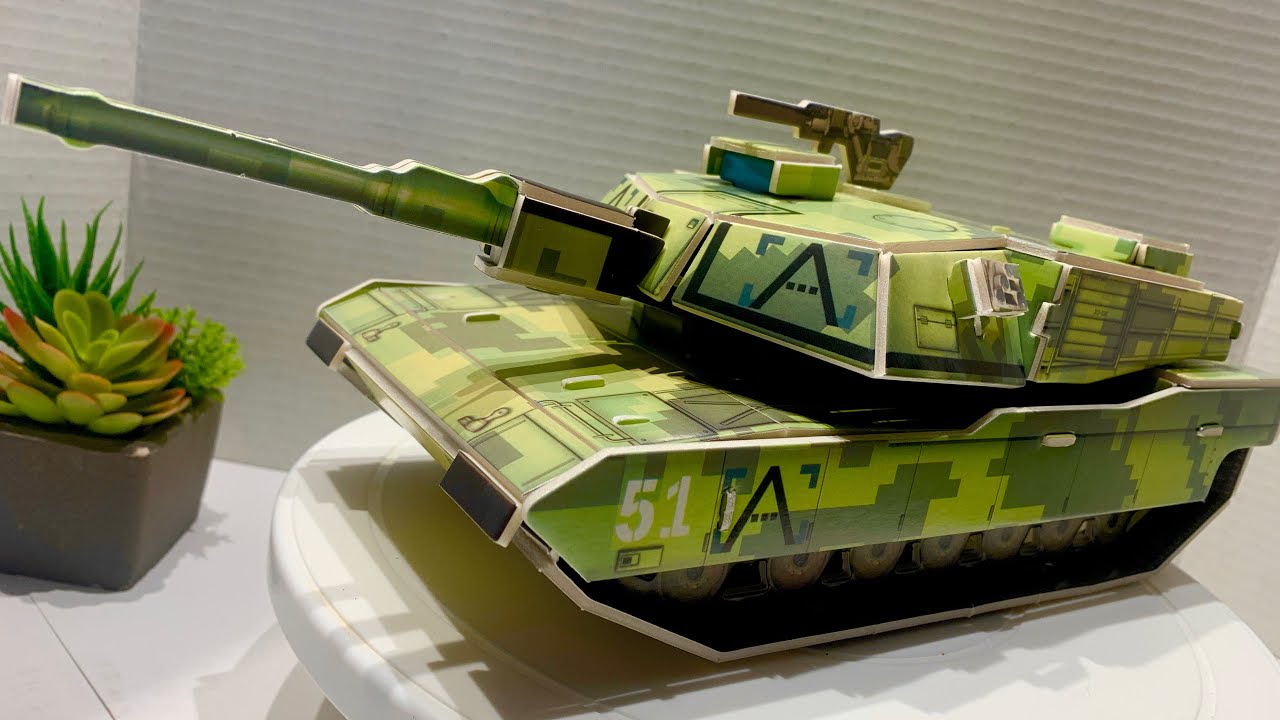 How to build a cardboard Abrams army tank - YouTube