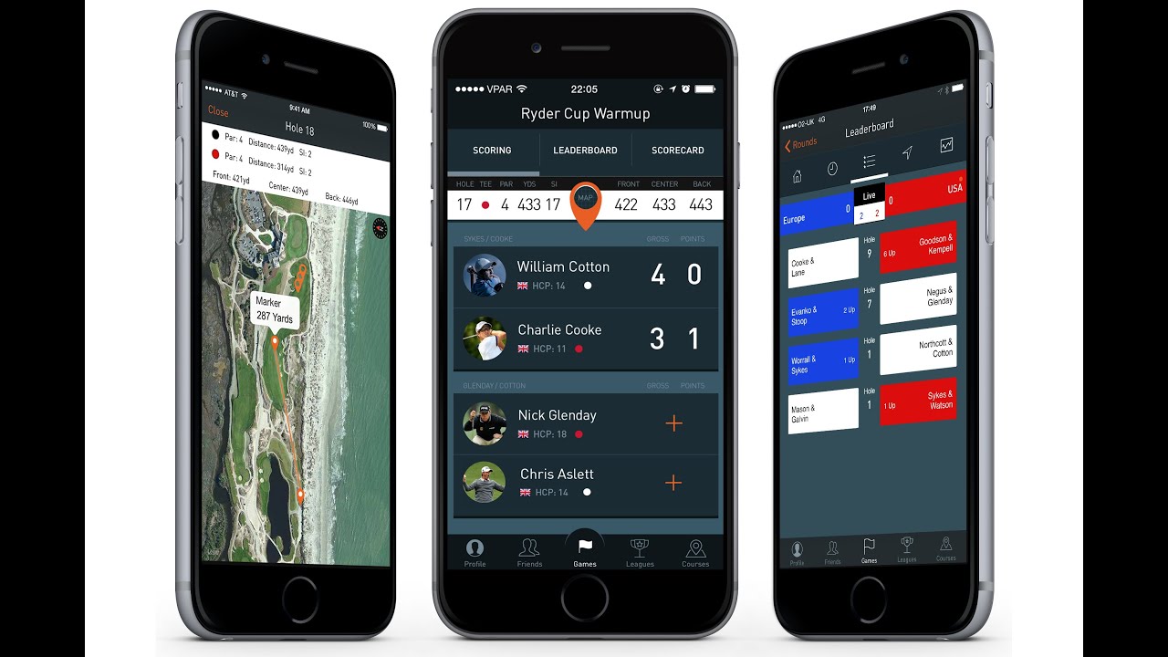 VPAR Golf App 2015: GPS, Live Leaderboards, Stats Tracking - YouTube