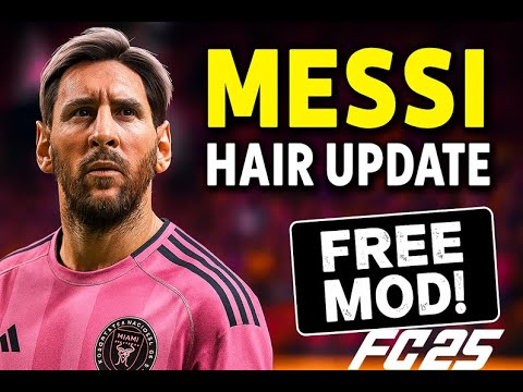 New Hair Update for Messi in EA FC 25 | FREE Face Mod Download | TU20 # ...