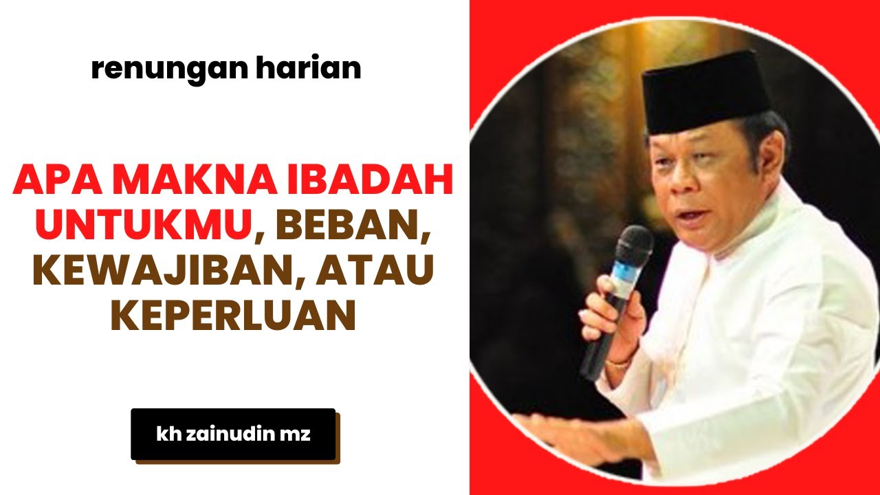ceramah ustad zainudin mz - Renungan Harian #13 - YouTube