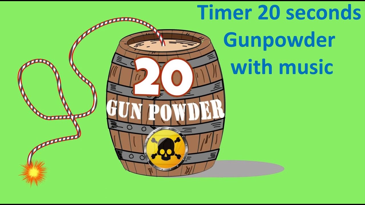 Timer 20 seconds - Gunpowder with music - YouTube