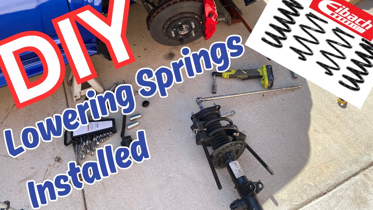 DIY Eibach Pro Kit springs installed on my Acura Integra Type-S. - YouTube