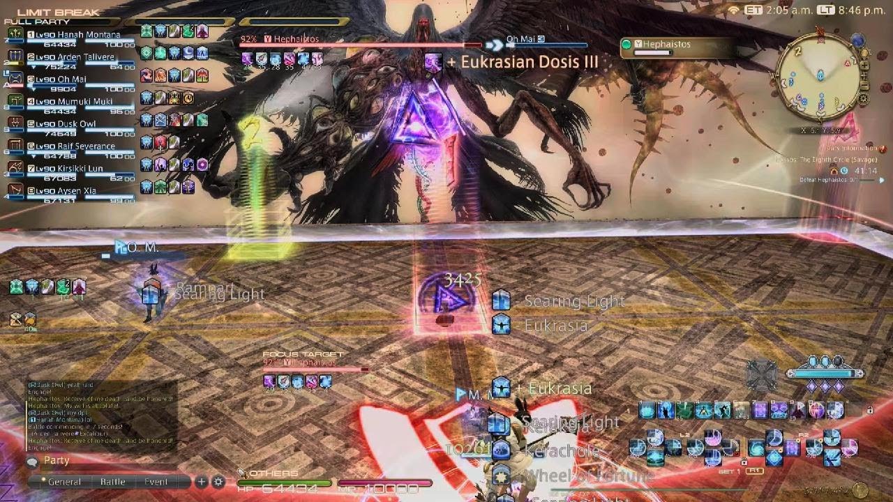 FINAL FANTASY XIV Online P8s p2 prog - YouTube