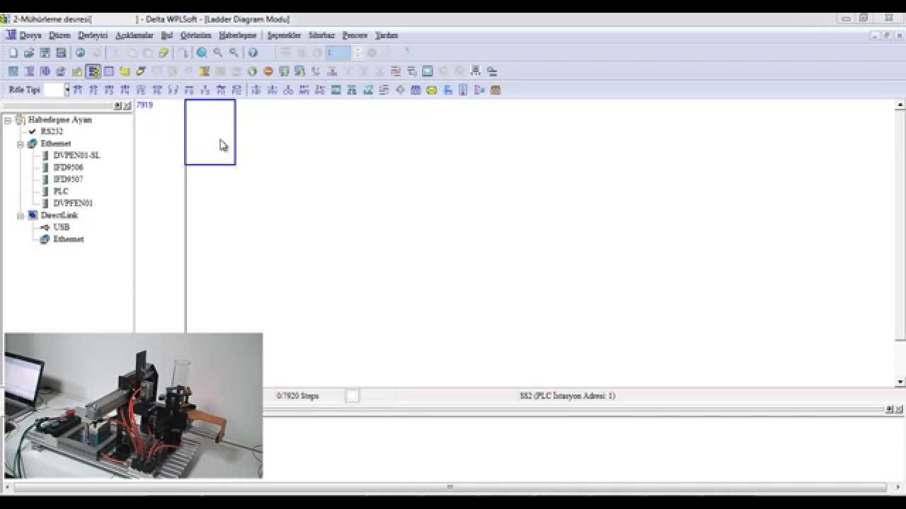 PLC mühürleme komutu ve devresi - YouTube