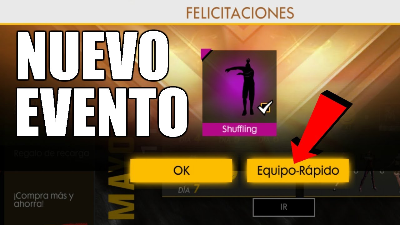 YA SALIO! ASI CONSEGUI el NUEVO EMOTE *SHUFFLING* EN FREE FIRE - YouTube