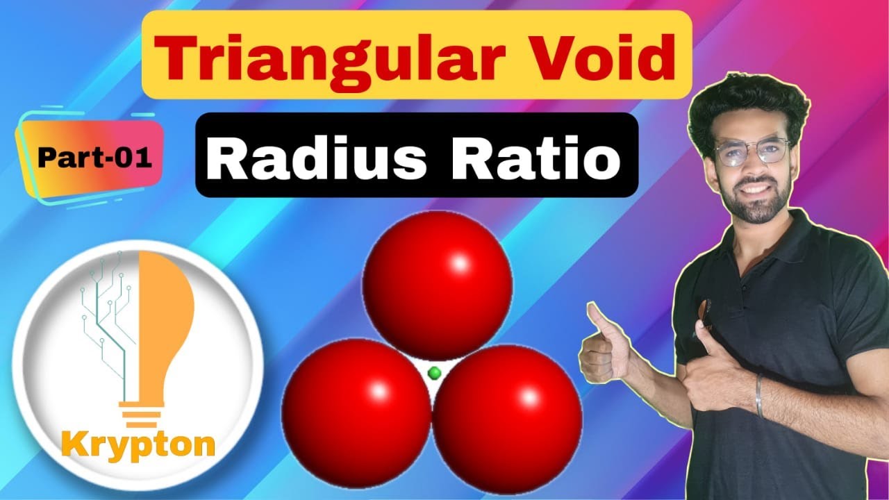 Triangular void Radius ratio |Part-1 | Solid State | NEET/JEE | VN sir ...