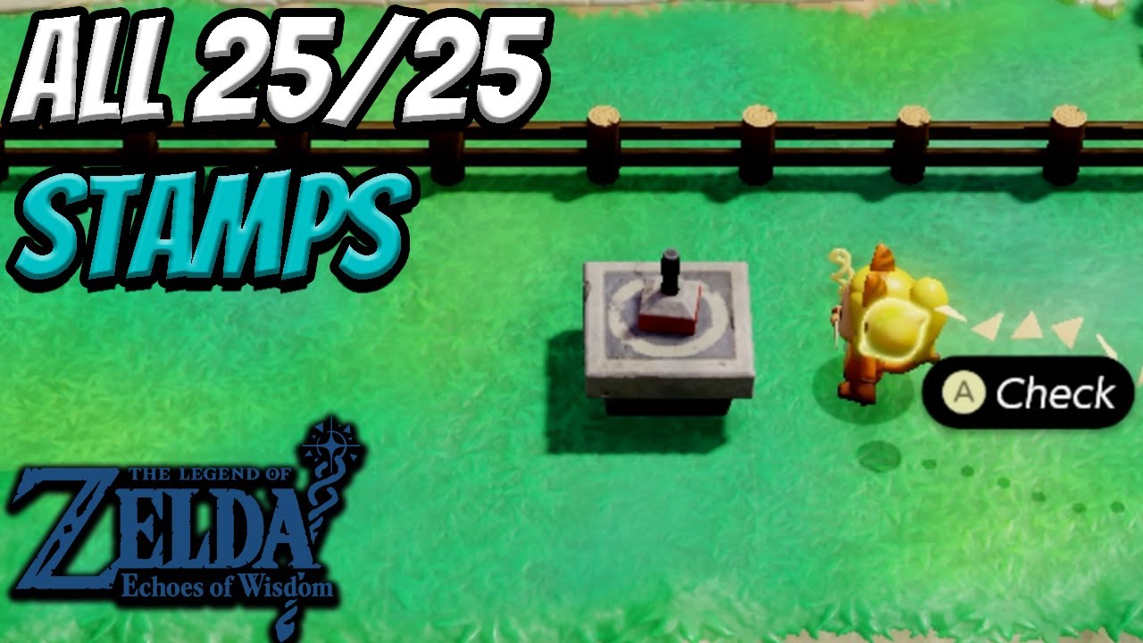 All 25/25 Stamp Rally Locations | Zelda Echoes of Wisdom - YouTube