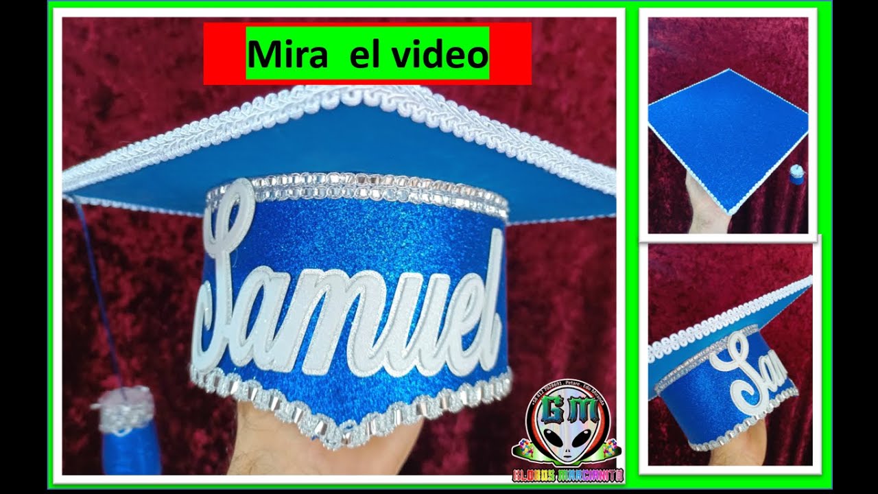 como hacer birretes de graduaciòn 118 gorro de graduaciòn TELA y ...