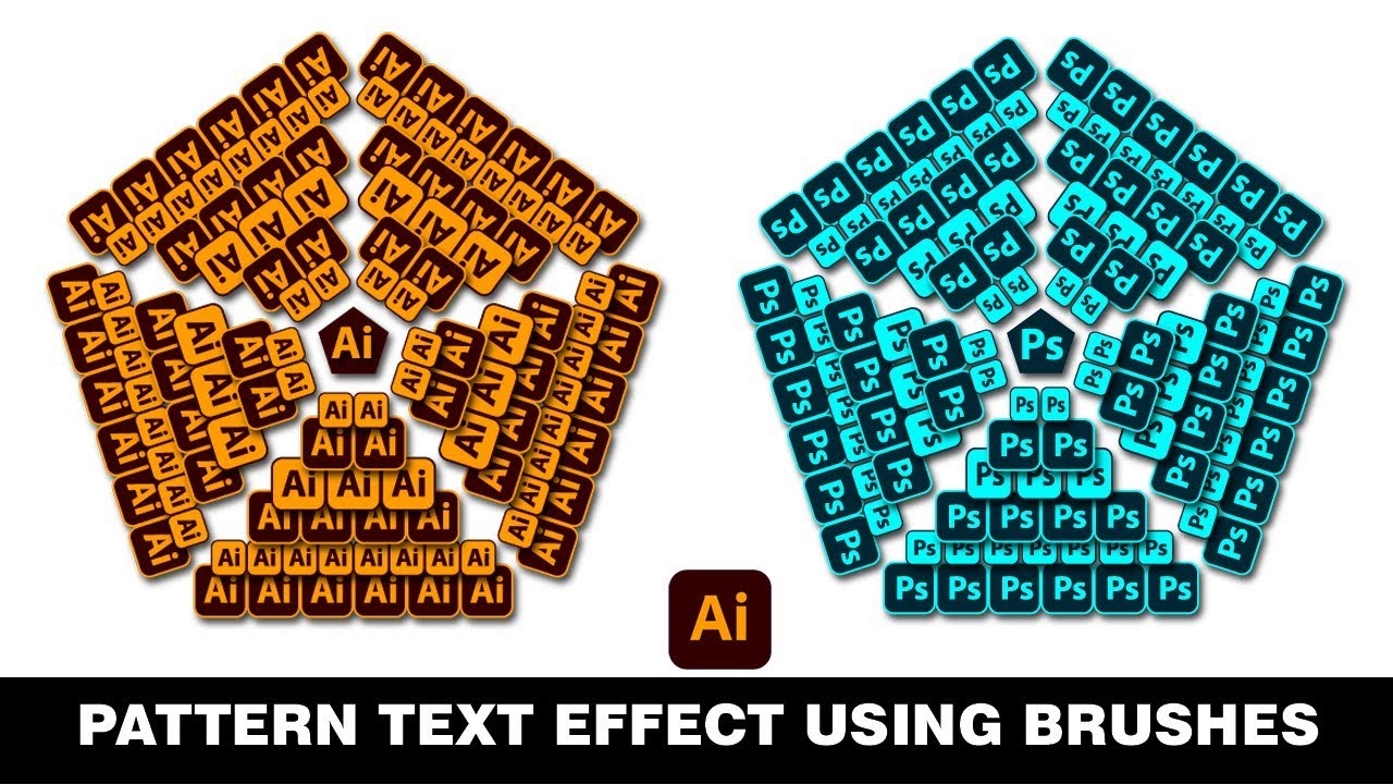Illustrator pattern brush Stroke effects trick tutorial - YouTube