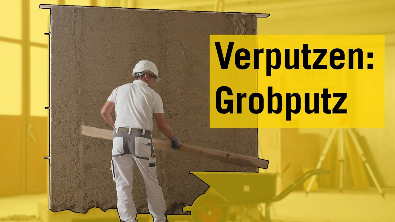 Verputzen - Grobputz - YouTube