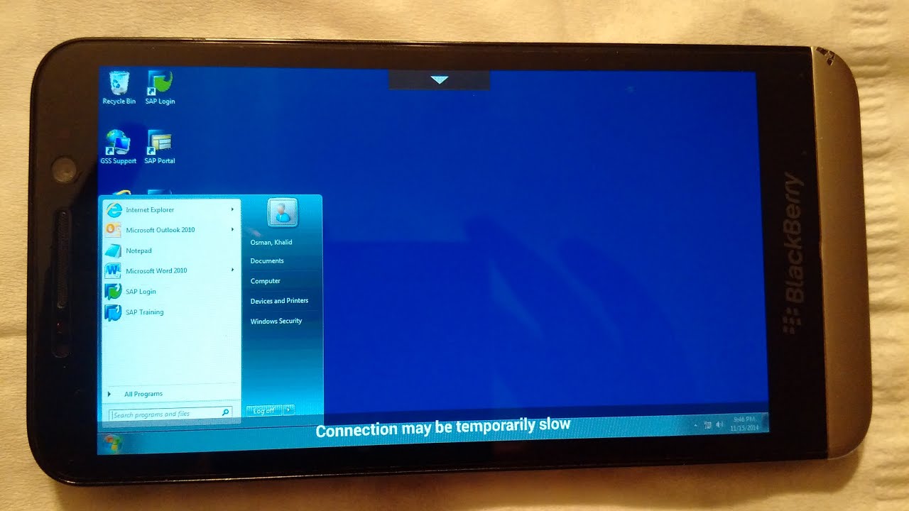 Using a Blackberry as a Computer (Blackberry Computer) - YouTube