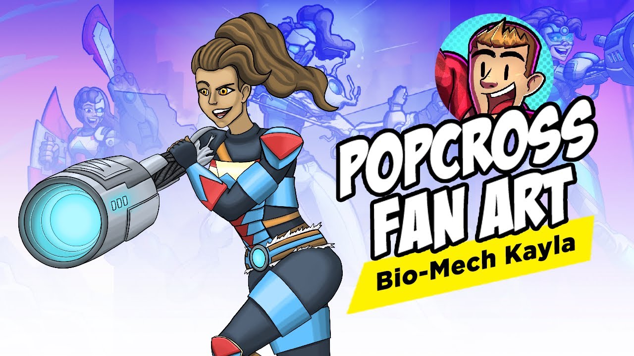 Fan Art Friday | POPCROSS Studios! | #5 Bio-Mech Kayla - YouTube